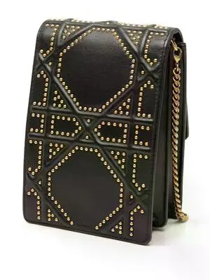 Dior 2018 Studded Leather Vertical Diorama Crossbody Bag