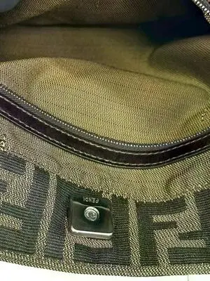 Fendi 2000-2010 Small Zucca Canvas Twins Tote Bag