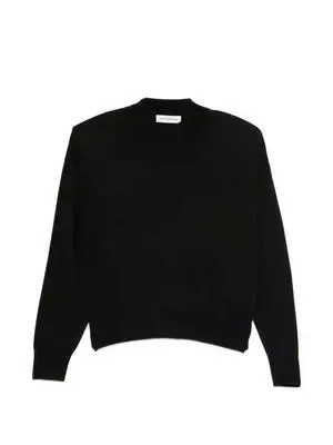THE FRANKIE SHOP Rue High-neck Padded-shoulder Sweater - Black