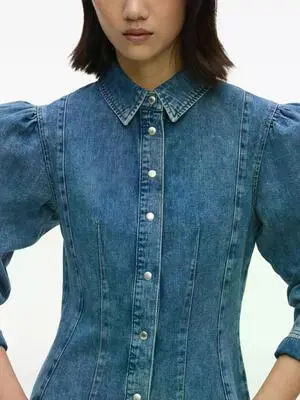 Karl Lagerfeld Puff-sleeve Denim Mini Dress