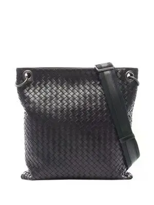 Bottega Veneta 2012-2026 Intrecciato Crossbody Bag - Black