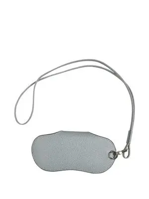 VALEXTRA Leather Strap Eyewear Case Travel Accessory