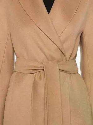 Max Mara Belted Shawl-lapel Coat
