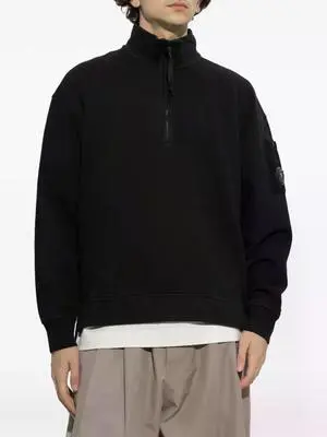 C.P. COMPANY Lens Detail Quarter-zip Sweater