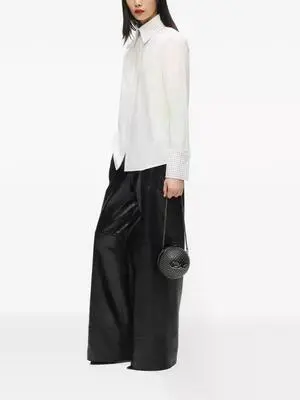 Karl Lagerfeld Rhinestone Embellished Cotton Shirt