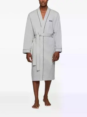 Hugo Piping-detail Belted Dressing Gown