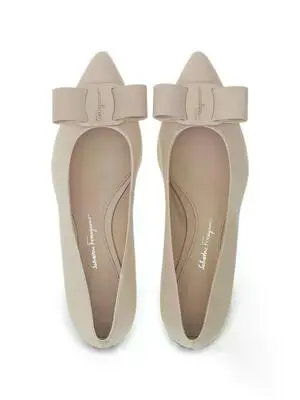 FERRAGAMO Vara Bow-detail Ballet Flats