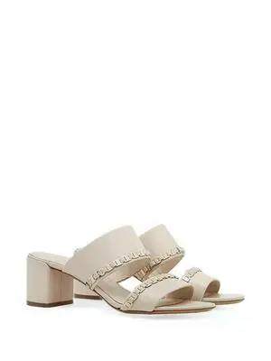FERRAGAMO Leather Sandals - Neutrals