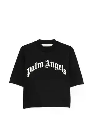 Palm Angels Round Neck T-shirts For Women