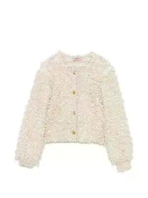 TWINSET Embellished Textured Jacket - Neutrals
