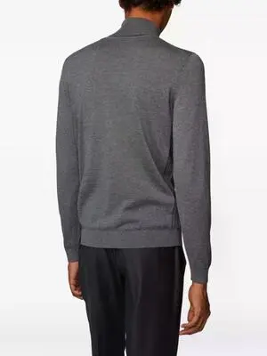 BOSS Roll-neck Wool Sweater