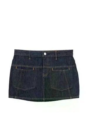 Helmut Lang Mini Denim Skirt - Blue