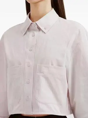 LOW CLASSIC Cropped Button-down Shirt