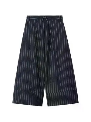 ENFOLD Pinstripe-pattern Cuffed Trousers