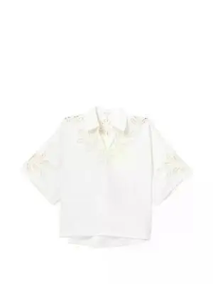 Rag & Bone Leaf-embroidered Blouse - White