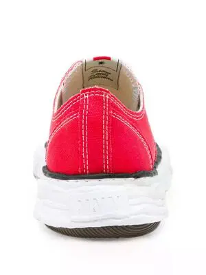 Mihara Yasuhiro Distressed Low-top Trainers - Red