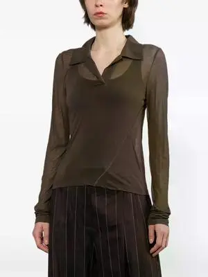 Helmut Lang Layered-design Long-sleeve Top
