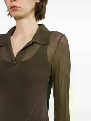 Helmut Lang Layered-design Long-sleeve Top