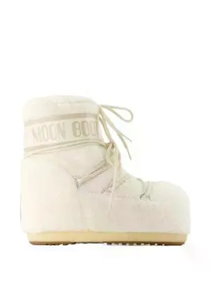 Moon Boot Icon Low Shearling-effect Boots - White
