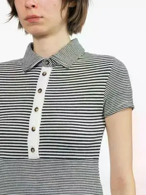 Rag & Bone The Knit Striped Polo Shirt