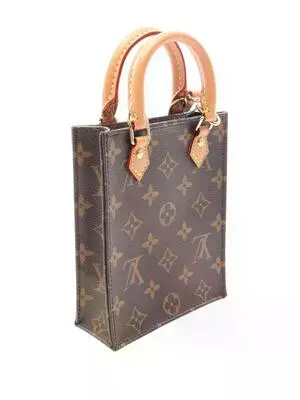 LOUIS VUITTON 2020 Monogram Petit Sac Plat Satchel