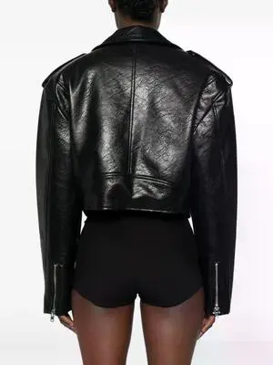 THE FRANKIE SHOP Daphne Cropped Biker Jacket