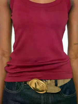 MARCCAIN Mon Cherry Ribbed Tank Top