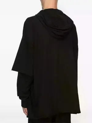 Rick Owens Oversized Layered Hoodie
