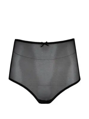 LAURA URBINATI Bow-detail Briefs - Black