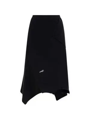 Vetements Asymmetric Midi Skirt - Black