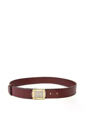Cartier Logo Buckle Leather Belt