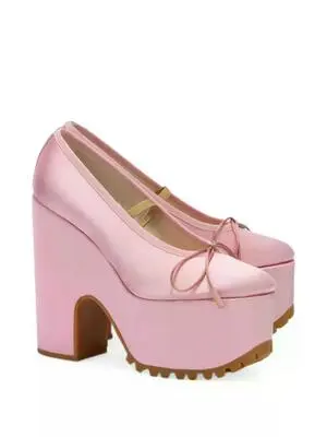 Moschino Platform Lace-up Pumps