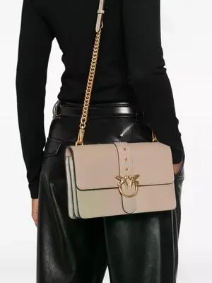 Pinko Small Love One Leather Crossbody Bag