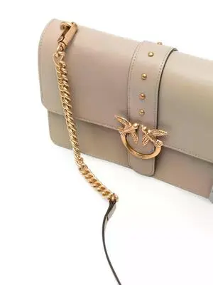Pinko Small Love One Leather Crossbody Bag