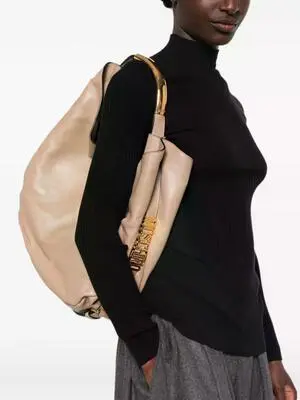 Moschino Handle Me Logo-plaque Tote Bag