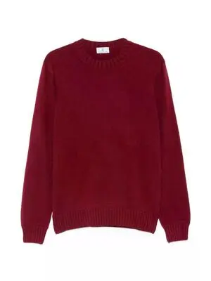 MAGAZZINO RICAMBI Ribbed-trim Crew Neck Sweater - Red