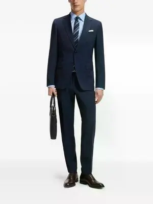 BOSS Leather Briefcase With Adjustable Shoulder Strap
