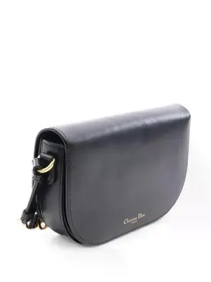 Dior Embossed Logo Shoulder Bag - Black