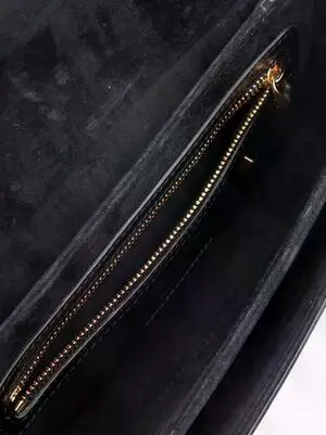 Dior Embossed Logo Shoulder Bag - Black