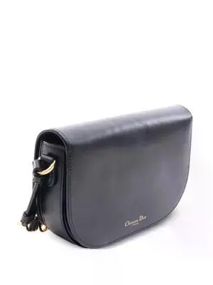 Dior Embossed Logo Shoulder Bag - Black
