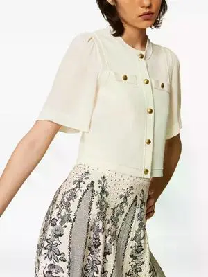 TWINSET Knitted Cardigan With Metal Buttons