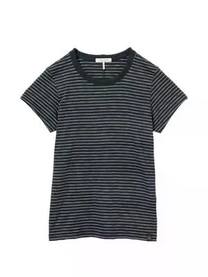 Rag & Bone Slub Striped Crewneck T-shirt
