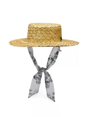 CA4LA Ballerine Woven Straw Hat - Neutrals