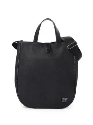 PORTER-YOSHIDA & CO Cisco 2way Leather Tote Bag - Black