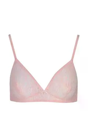 LAURA URBINATI Floral-lace Bra - Pink