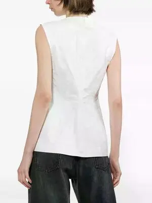 ENFOLD Crinkled Sleeveless Top