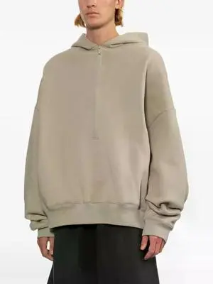 ESSENTIALS Logo-print Half-zip Hoodie