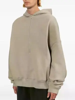 ESSENTIALS Logo-print Half-zip Hoodie