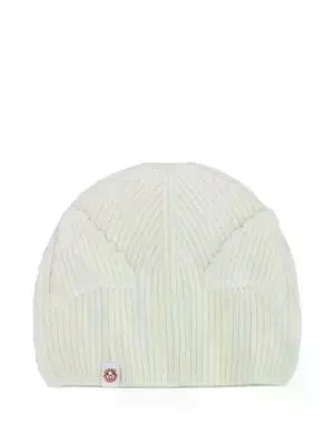 CHARLES JEFFREY Ribbed Knit Beanie Hat - Neutrals
