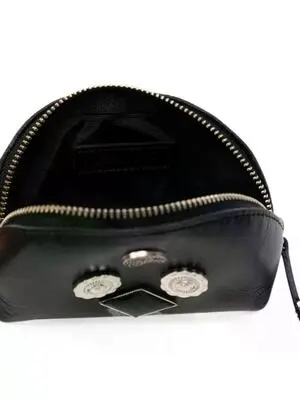 Toga Stud-embellished Leather Coin Purse